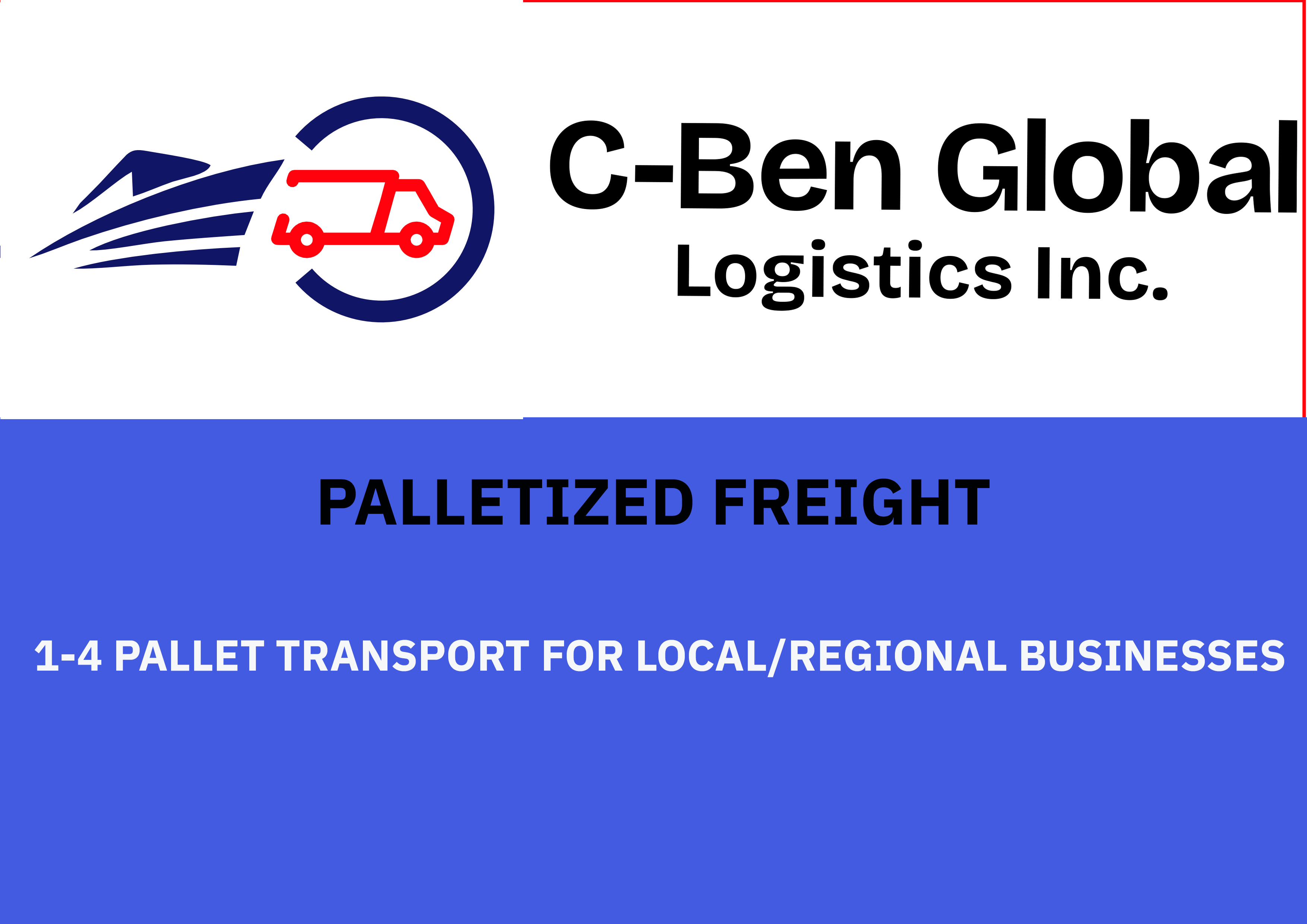 Palletized Freight – C-BEN GLOBAL LOGISTICS LLC